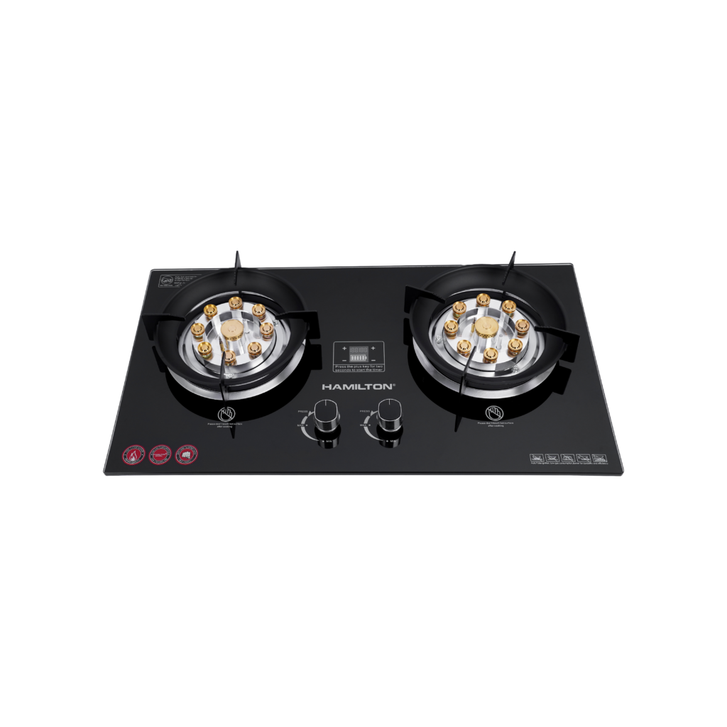 2 Burner Gas Stove Glass FSD - HT1135GC - Hamilton